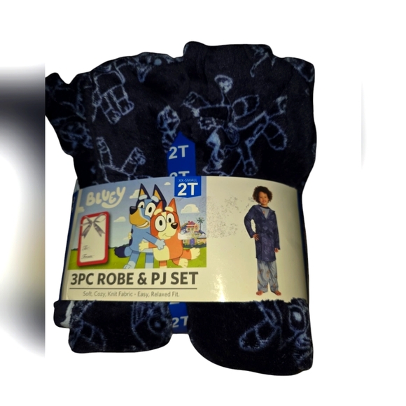 Pajamas | Bluey 3piece Robe Pj Set For Kids | Poshmark